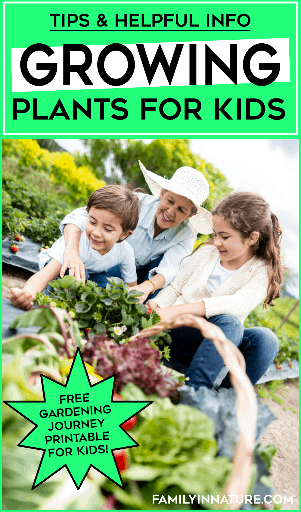 Growing Plants for Kids: How to Make it Fun Plus Free Printables