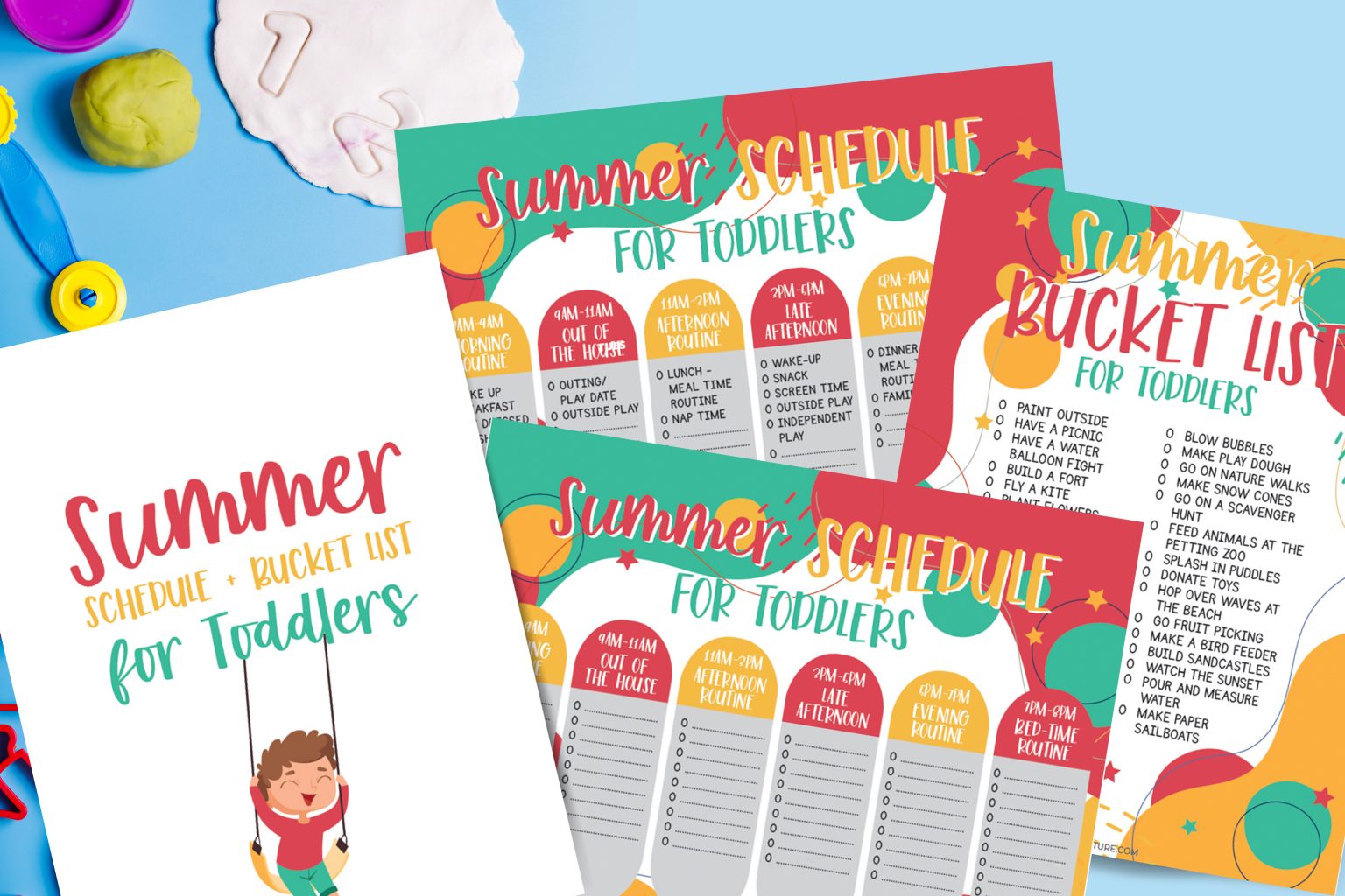 Toddler Summer Activities & Bucket List Printables - Family in Nature